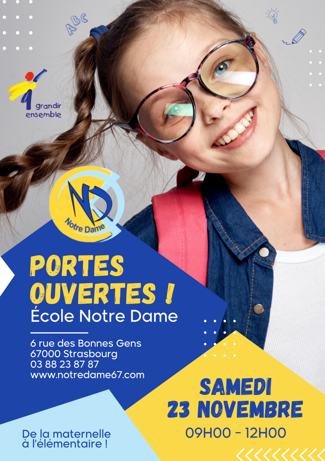 Inscription école 2025/2026 – Institution Notre Dame